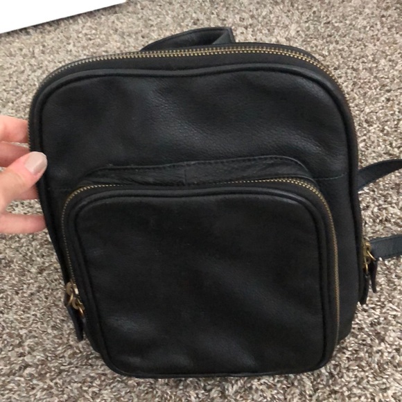 margot | Bags | Margot Mini Black Leather Backpack | Poshmark